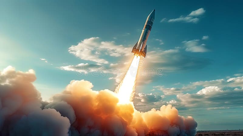 Rising Rocket Logo Set Target Act Symbol Stock Vector - Illustration of ...