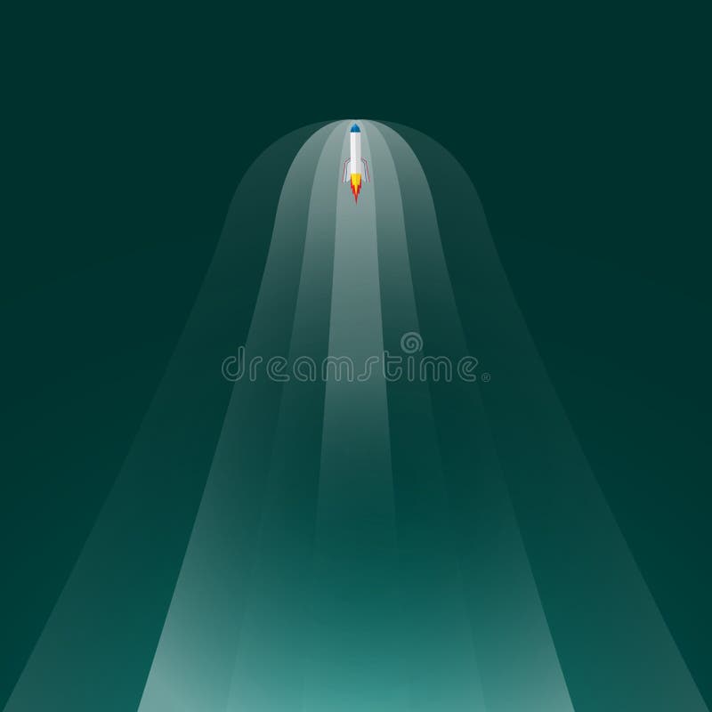 Rising Rocket Logo Set Target Act Symbol Stock Vector - Illustration of ...