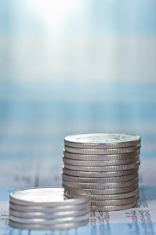 Rising Stack of coin stock photo. Image of market, financial - 27701864