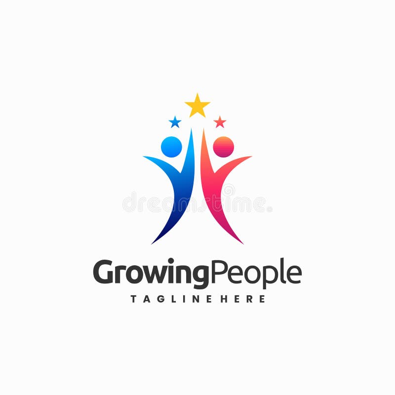 Rising Star People Logo Design, People Rising Star Logo Design Stock ...