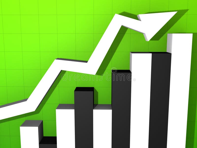Rising stock numbers stock illustration. Illustration of bank - 2463178
