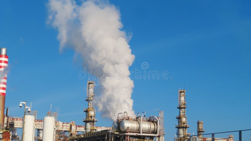 The Rising Steam of the Production Factory Stock Photo - Image of ...