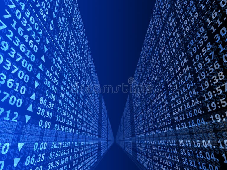 Rising stock numbers stock illustration. Illustration of earnings - 2463189