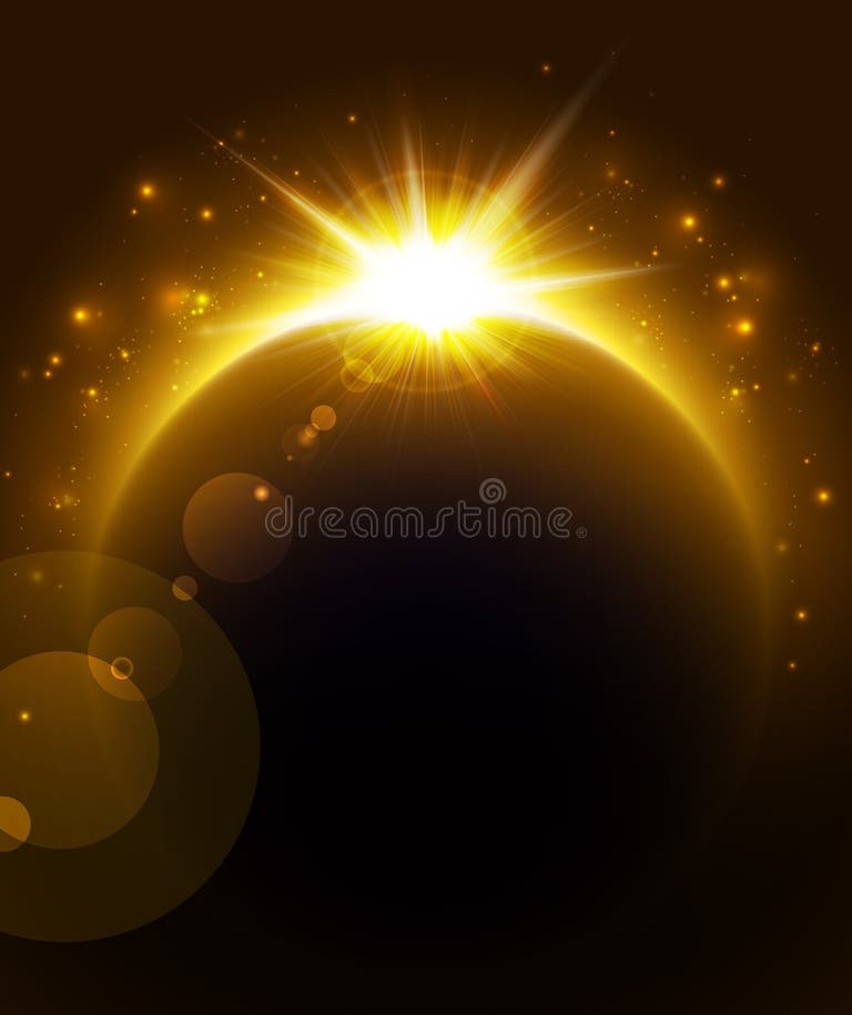 Sun Rising Black Background Stock Illustrations – 1,294 Sun Rising ...