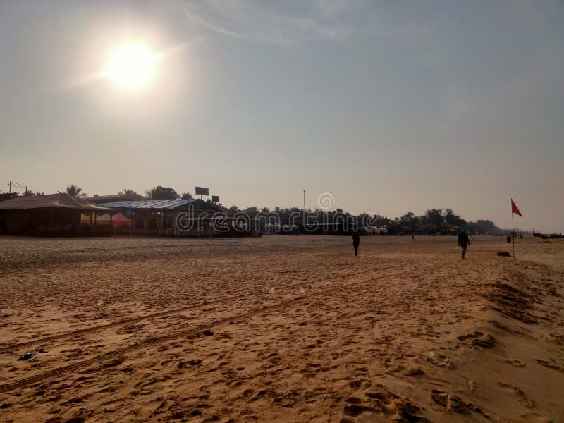 Rising sun and beach stock photo. Image of beautiful - 267607640