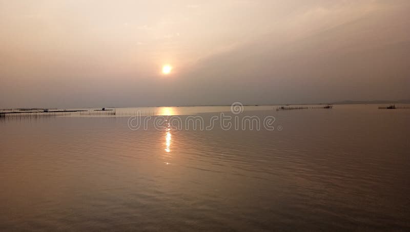 Rising Sun at the Beach stock image. Image of view, scenic - 191061907