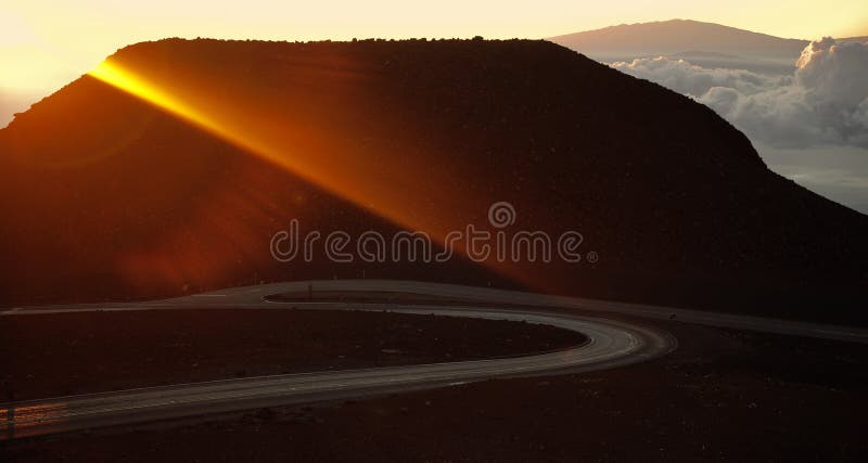 Rising sun beam. stock photo. Image of hawaii, color - 21369054