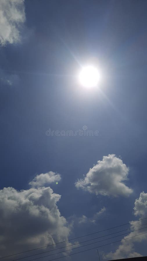 The Rising of the Sun Brightens the Sky Stock Image - Image of daytime ...