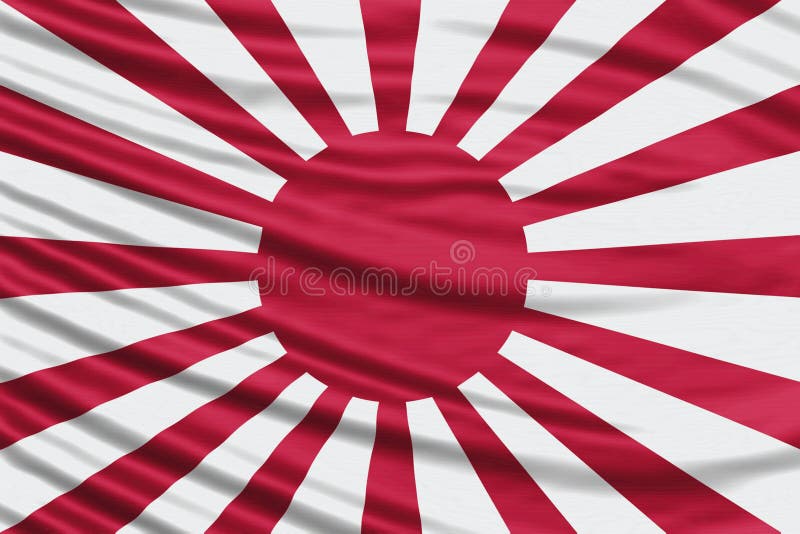 Rising Sun Flag Wave Close Up, National Flag Stock Illustration ...
