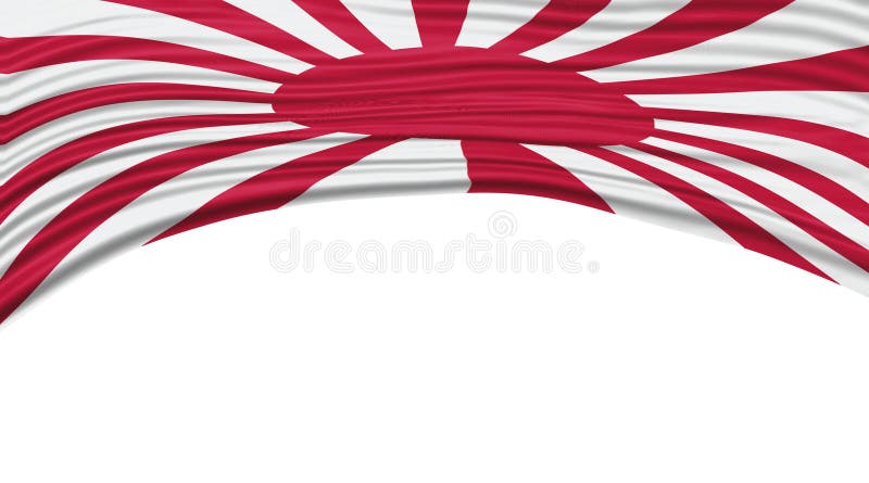 Rising Sun Flag Wave, National Flag Stock Illustration - Illustration ...