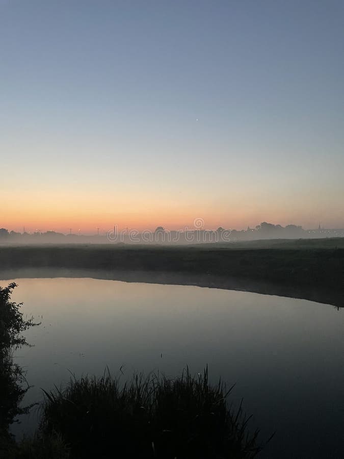 The Rising Sun in the Ruhr Region Stock Image - Image of outdoor, dawn ...