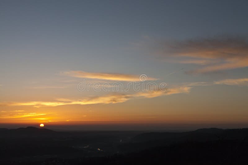 The rising of the sun stock photo. Image of outdoor, morning - 85198276