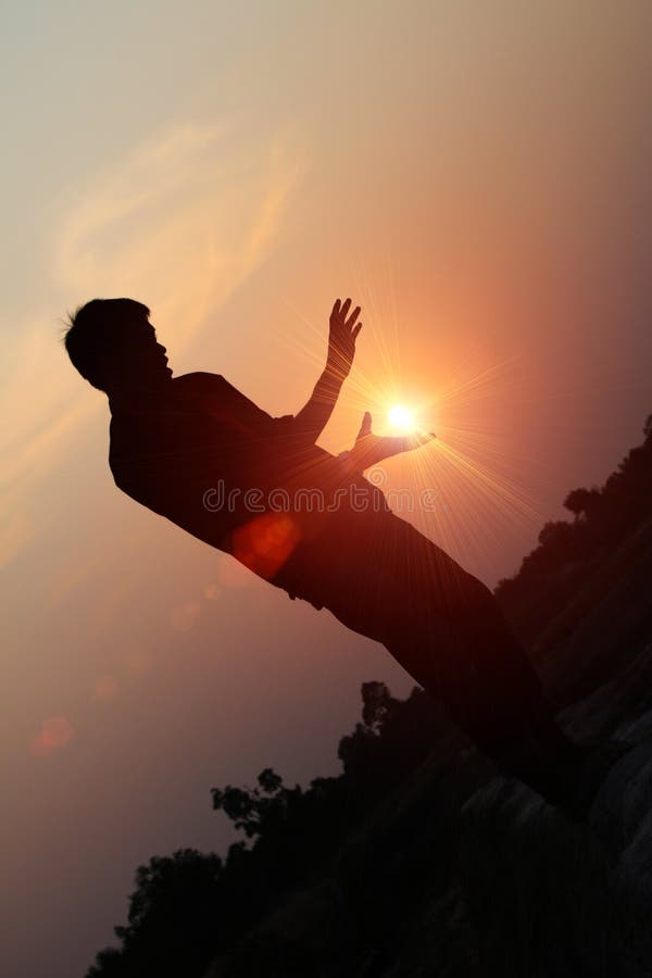 The rising sun stock photo. Image of meadow, outdoors - 70849216