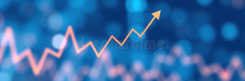 Rising Trend Line Indicating Growth in Data Analytics Performance Over ...