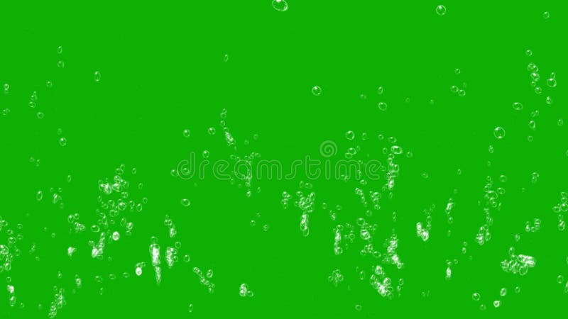 Rising Underwater Bubbles Motion Graphics with Green Screen Background Stock Video - Video of ...