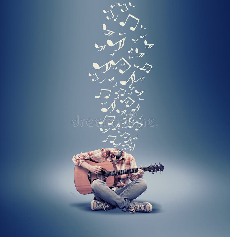 Rising up notes stock image. Image of song, acoustic - 148920539