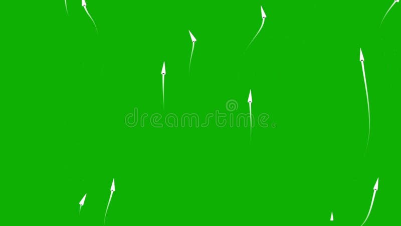 Rising White Arrow Streaks Motion Graphics with Green Screen Background ...
