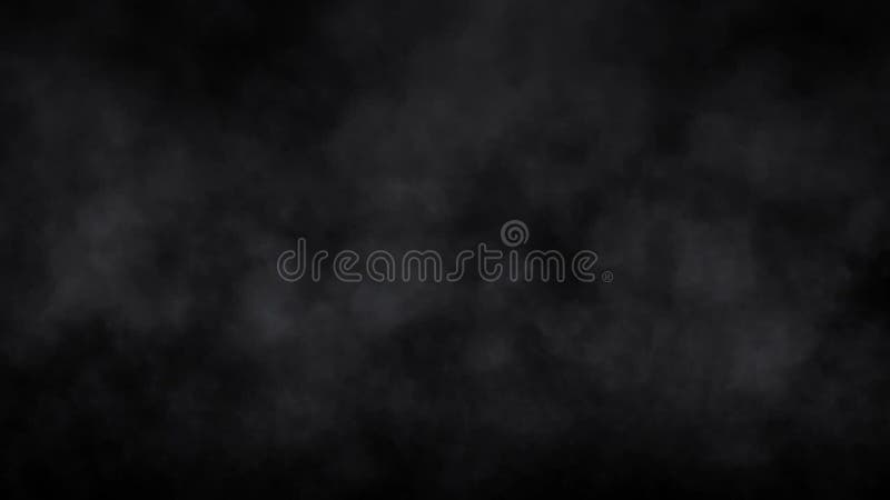 Rising White Smoke Motion Graphics with Plain Black Background Stock ...