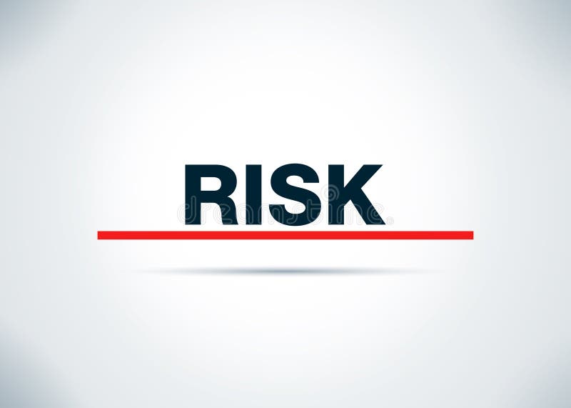 Risk Abstract Flat Background Design Illustration Stock Illustration ...