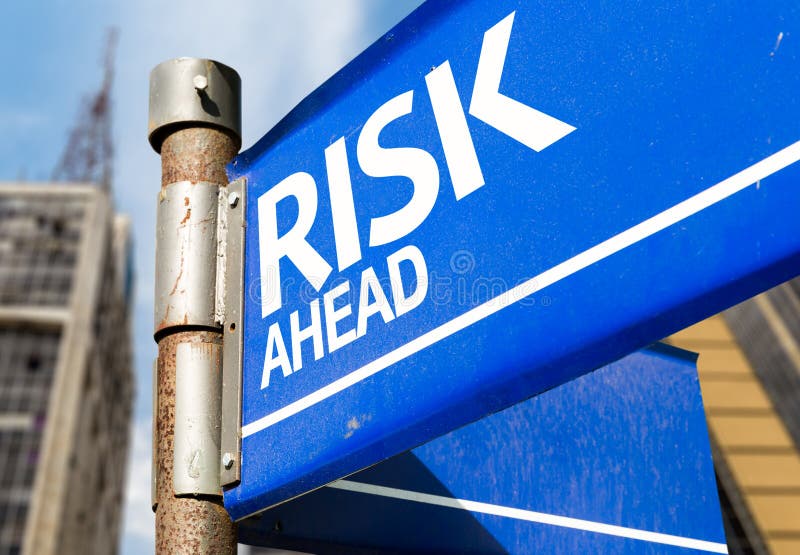 Risks Ahead Road Sign stock image. Image of assistance - 22267927