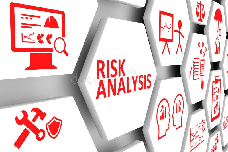 RISK ANALYSIS Concept Cell Background Stock Illustration - Illustration ...