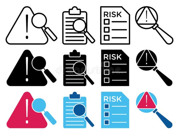 Risk analysis icon vector stock vector. Illustration of control - 348102477