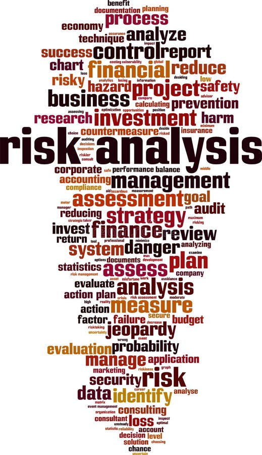 Risk analysis word cloud stock vector. Illustration of business - 179916040