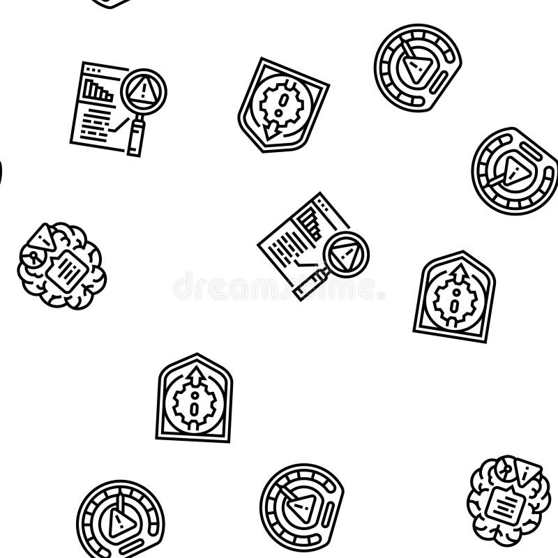 Risk Analyst Business Seamless Pattern Vector Stock Vector ...