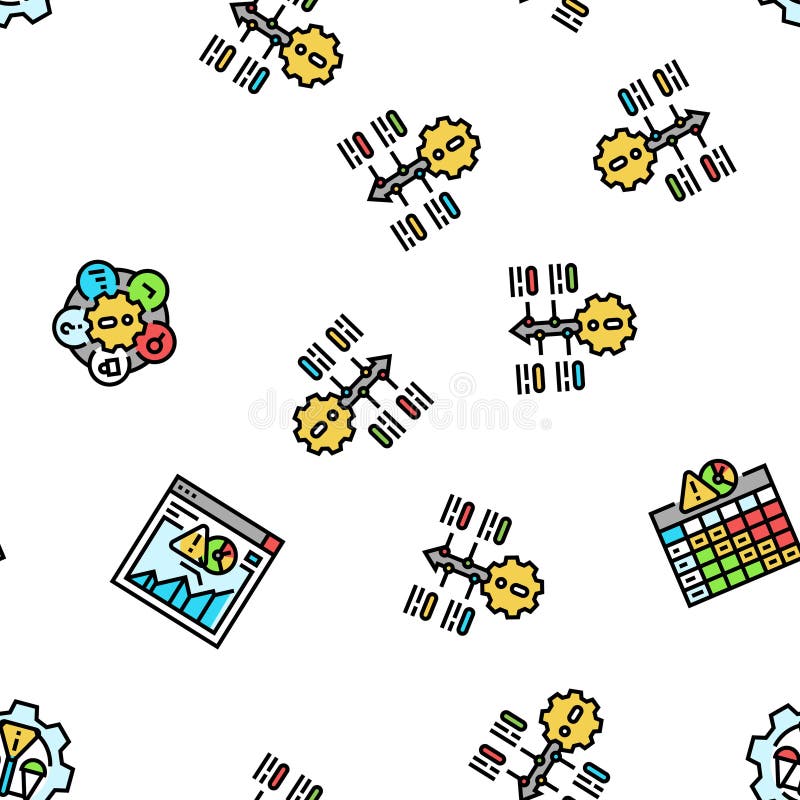 Risk Analyst Business Seamless Pattern Vector Stock Vector ...