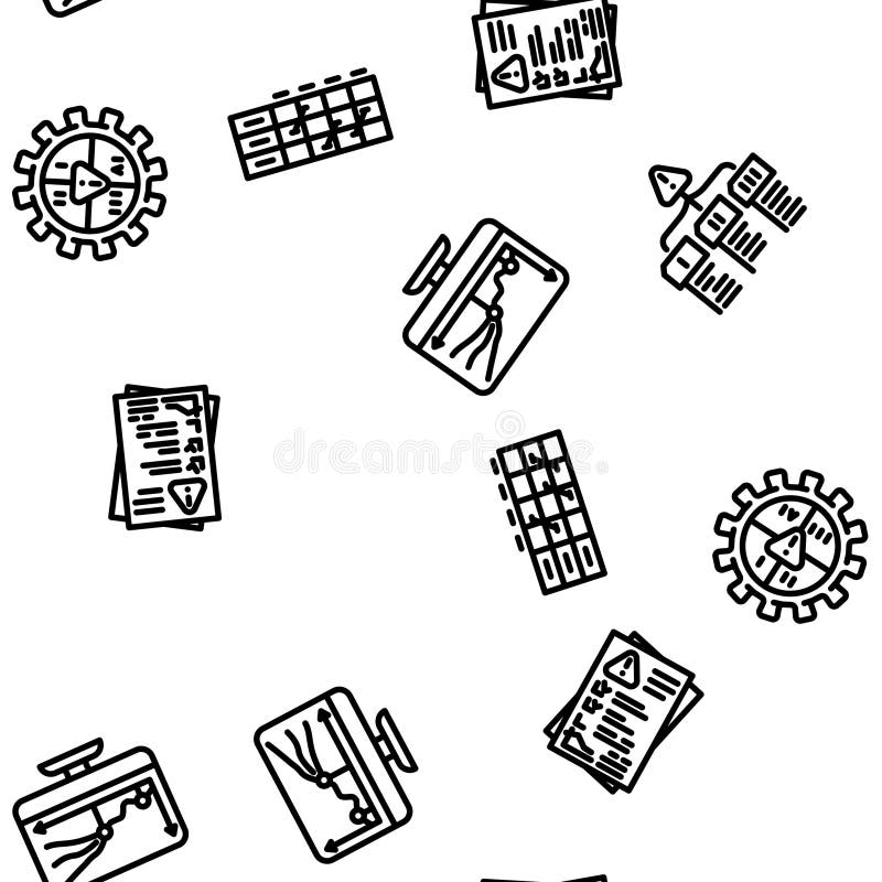 Risk Analyst Business Seamless Pattern Vector Stock Vector ...