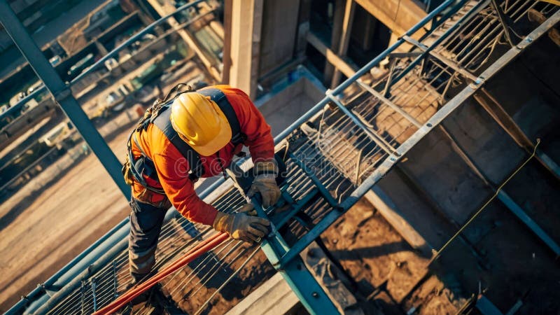 Risk Assessment on Construction Site Stock Illustration - Illustration ...