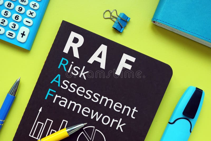 Risk Assessment Framework RAF is Shown Using the Text Stock Photo ...