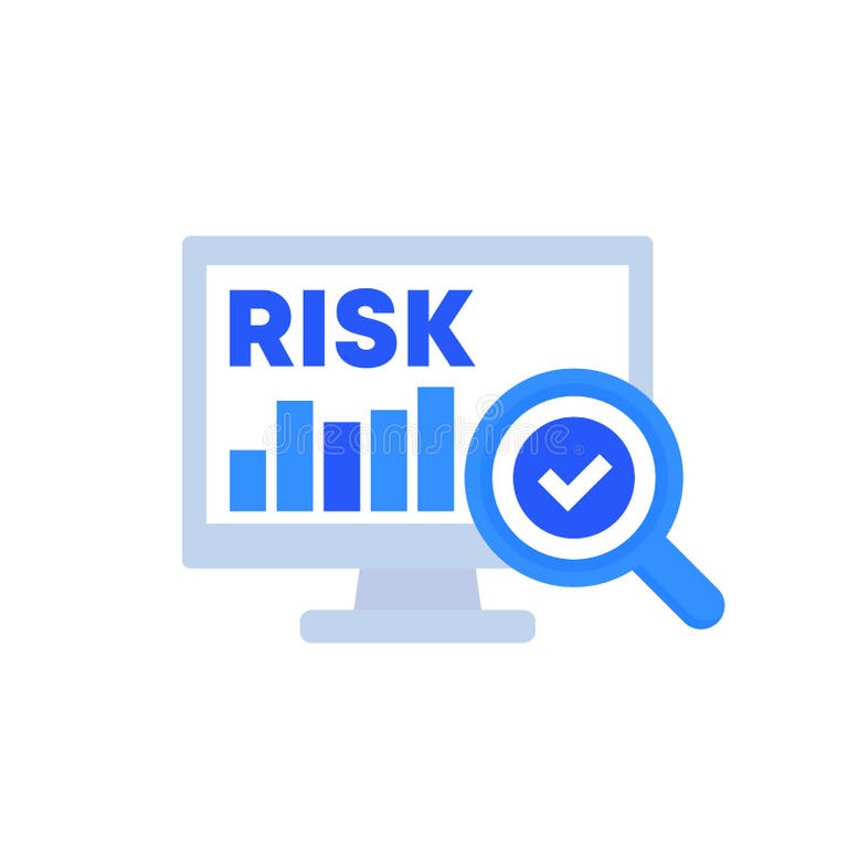 Risk Assessment Icon, Vector Art Stock Vector - Illustration of reduce ...