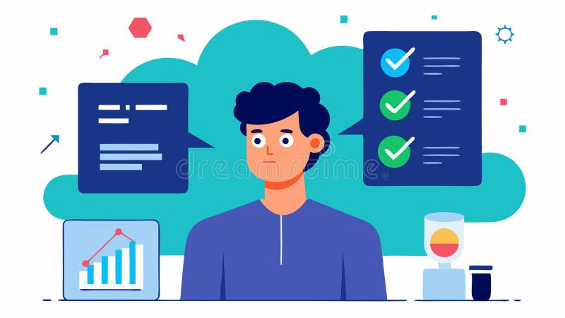 Risk Assessment an Infographic Showing a Person Analyzing Risk with AI ...