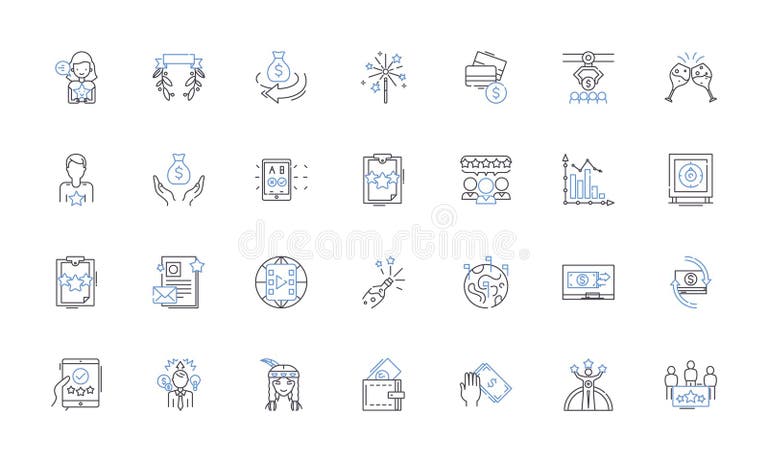 Risk Assessment Line Icons Collection. Vulnerability, Hazard, Exposure ...