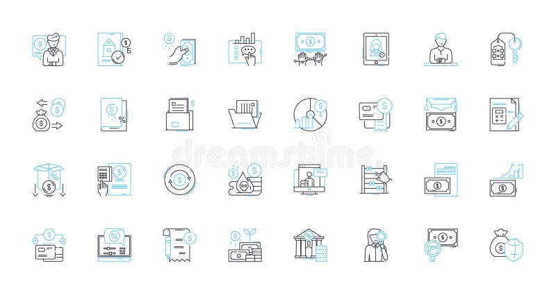 Risk Assessment Linear Icons Set. Probability, Security, Hazard ...