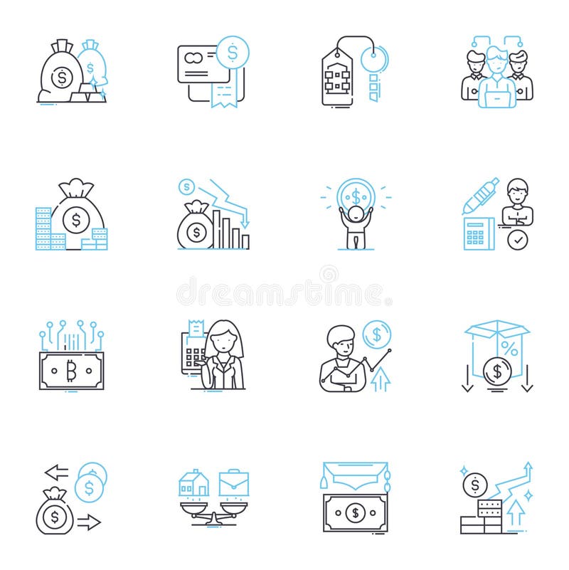 Risk Assessment Linear Icons Set. Probability, Consequence, Hazard ...