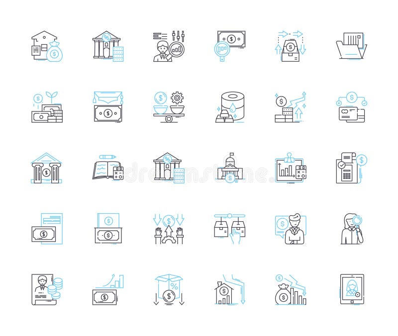 Risk Assessment Linear Icons Set. Probability, Consequence, Hazard ...