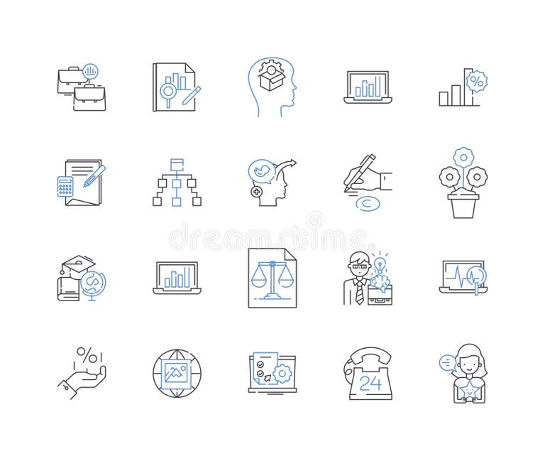 Risk Assessment Line Icons Collection. Probability, Hazards ...