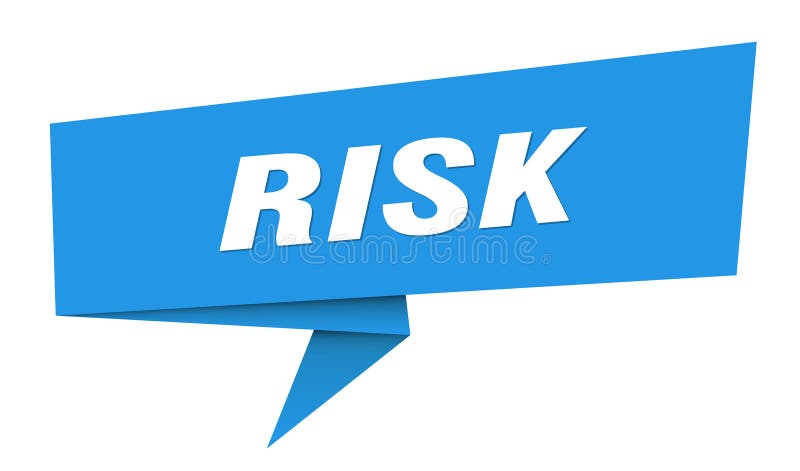 Risk Banner. Risk Speech Bubble, Label, Sticker, Sign Template Stock ...