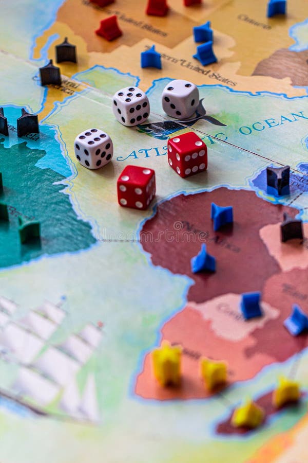 Risk Board Game Selective Focus Closeup. Editorial Photo - Image of ...