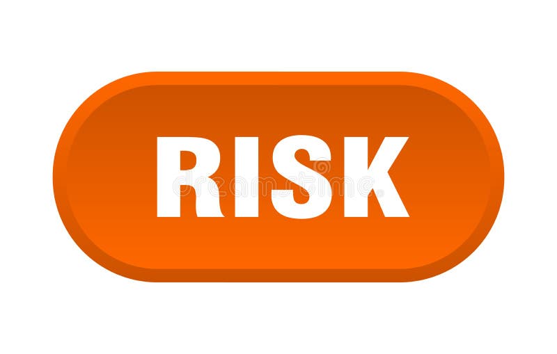 Risk Button Pointing between Low and High Level Stock Vector ...