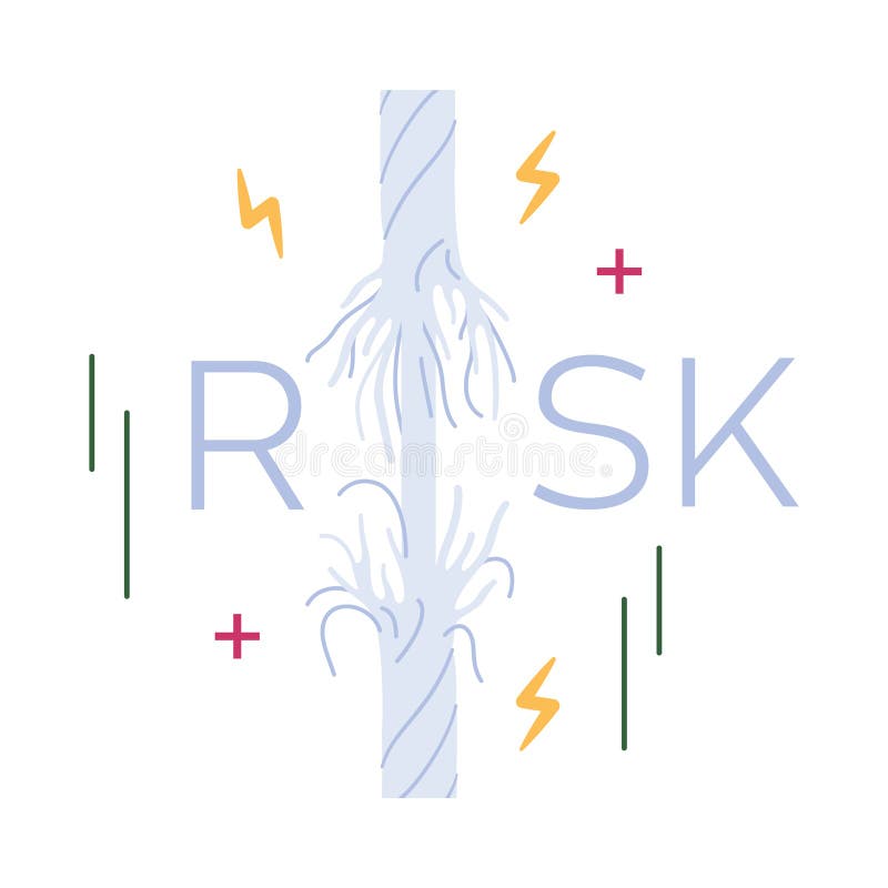 Risk Concept. Challenge, Danger or Difficulty To Overcome Stock Vector ...