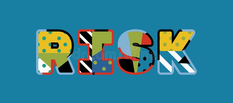 Risk Concept Word Art Illustration Stock Vector - Illustration of ...