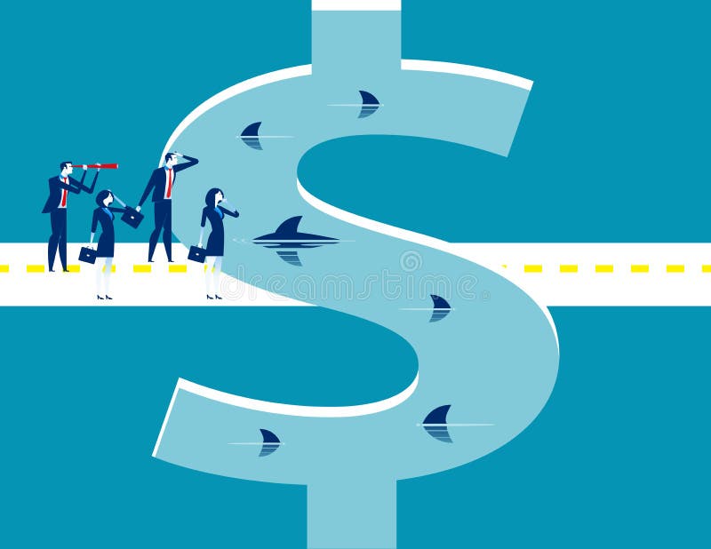 Risk.Corporate Business Team Stock Vector - Illustration of businessman ...