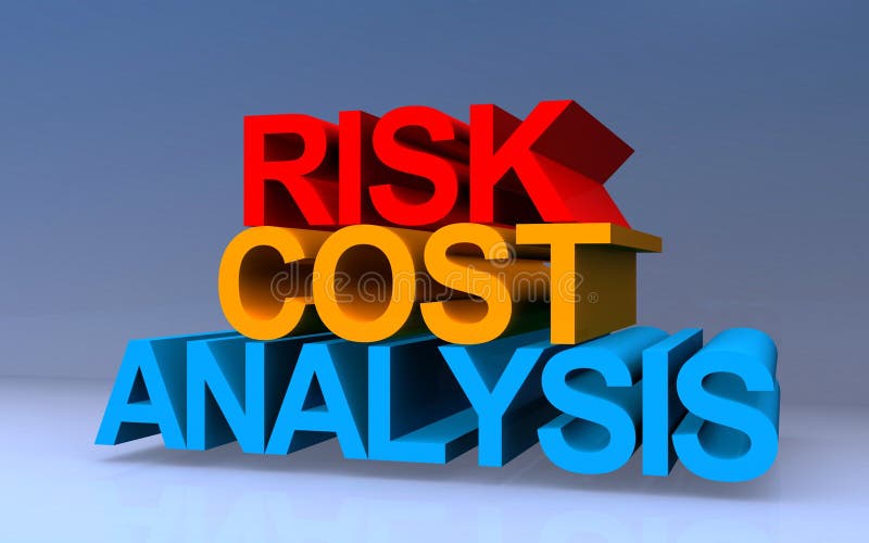 Risk cost analysis on blue stock illustration. Illustration of capital ...