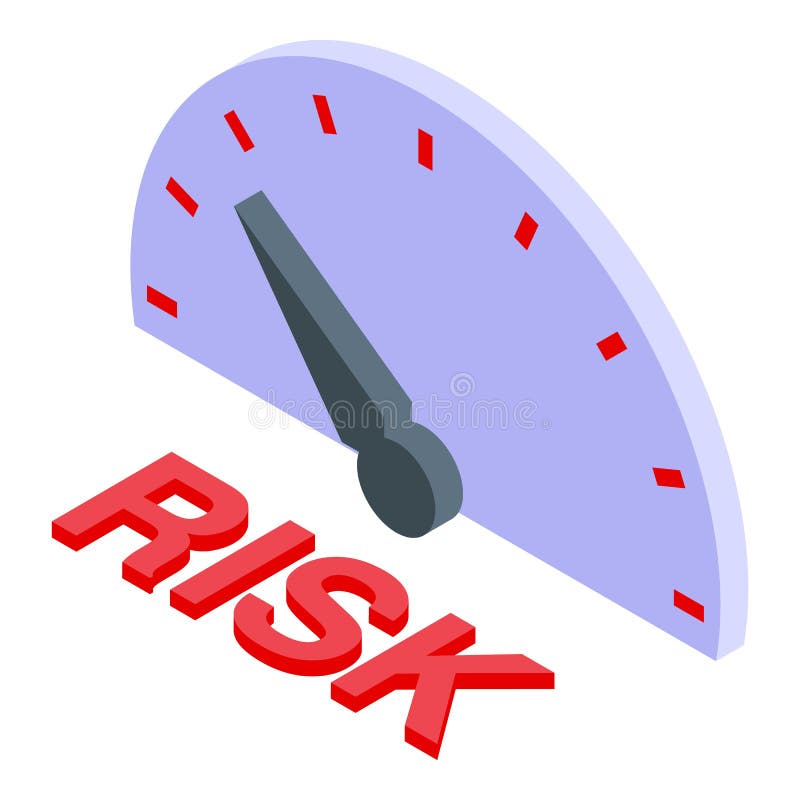Risk Dashboard Icon Isometric Vector. Low Management Stock Illustration ...