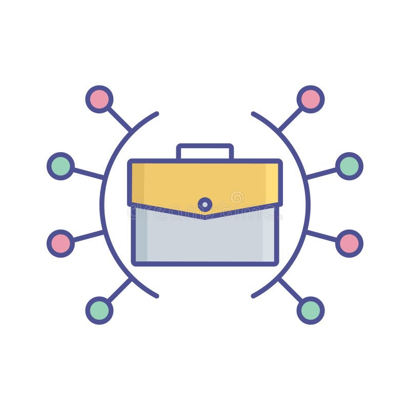 Risk Diversification Flat Vector Icon Which Can Easily Modify or Edit ...