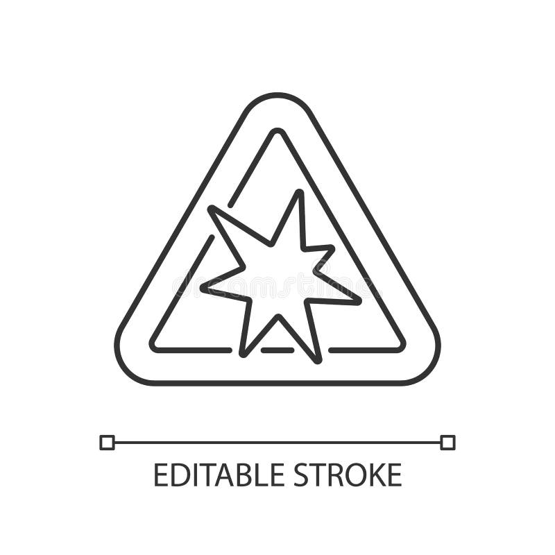 Risk of Explosion - Rectangle Sign Stock Vector - Illustration of ...