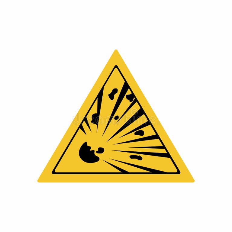 Accident Explosion Danger Risk Pictogram Stock Illustrations – 333 ...